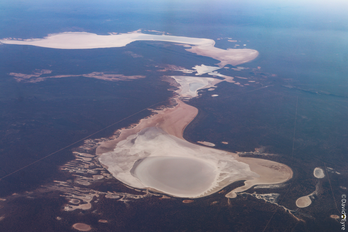 Lake Deborah East, seen from aboard VH-YFC Boeing 737-8FE (MSN 39413/ ...