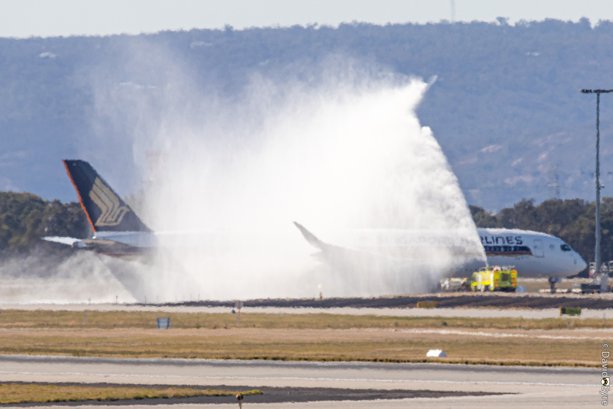 9V-SHG Airbus A350-941 (MSN 309) of Singapore Airlines, at Perth ...