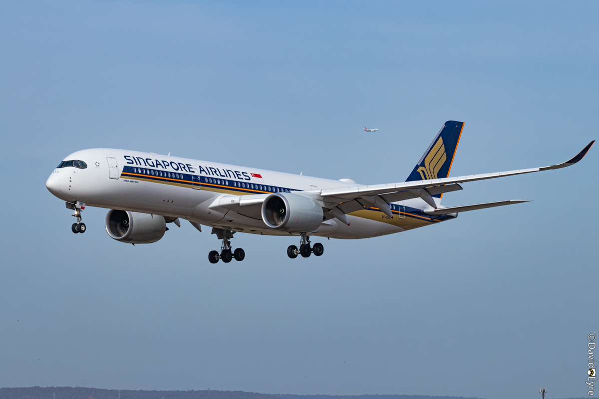 9V-SHD Airbus A350-941 (MSN 278) of Singapore Airlines, at Perth ...