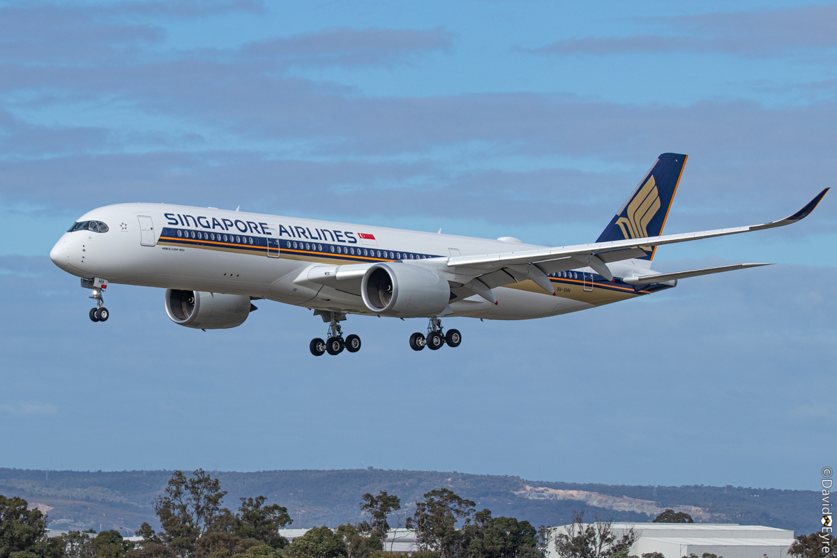 9V-SHH Airbus A350-941 (MSN 316) of Singapore Airlines, at Perth ...