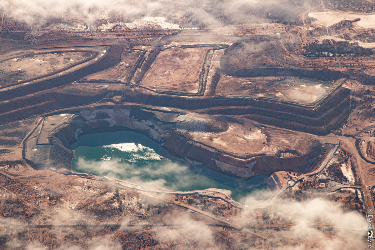 Centurion Gold Mine (abandoned), near Kalgoorlie, seen from aboard VH ...