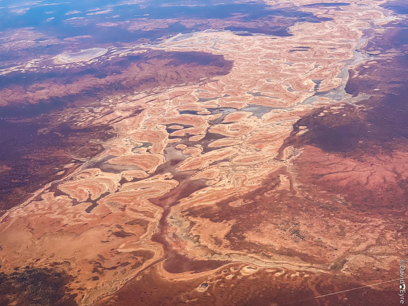 Lake Austin, NNE of Mount Magnet, Western Australia, seen from VH-VXH ...