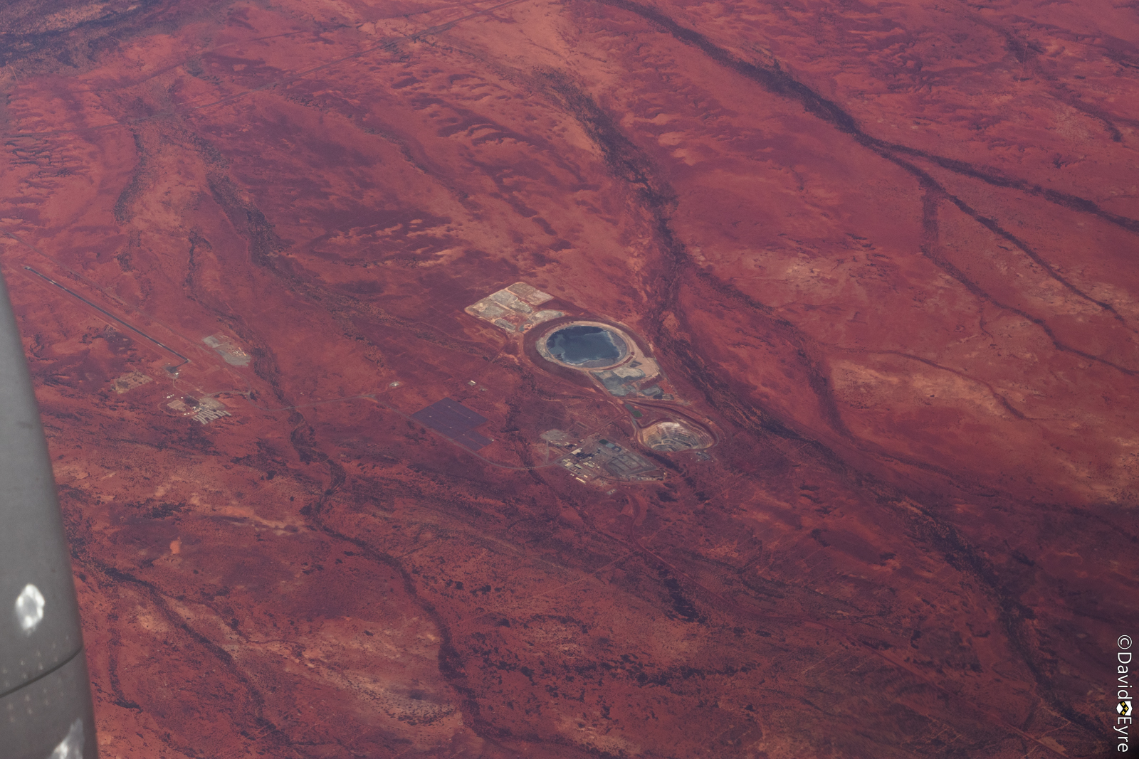 DeGrussa Mine and Airport, Western Australia, seen from VH-VZO Boeing ...