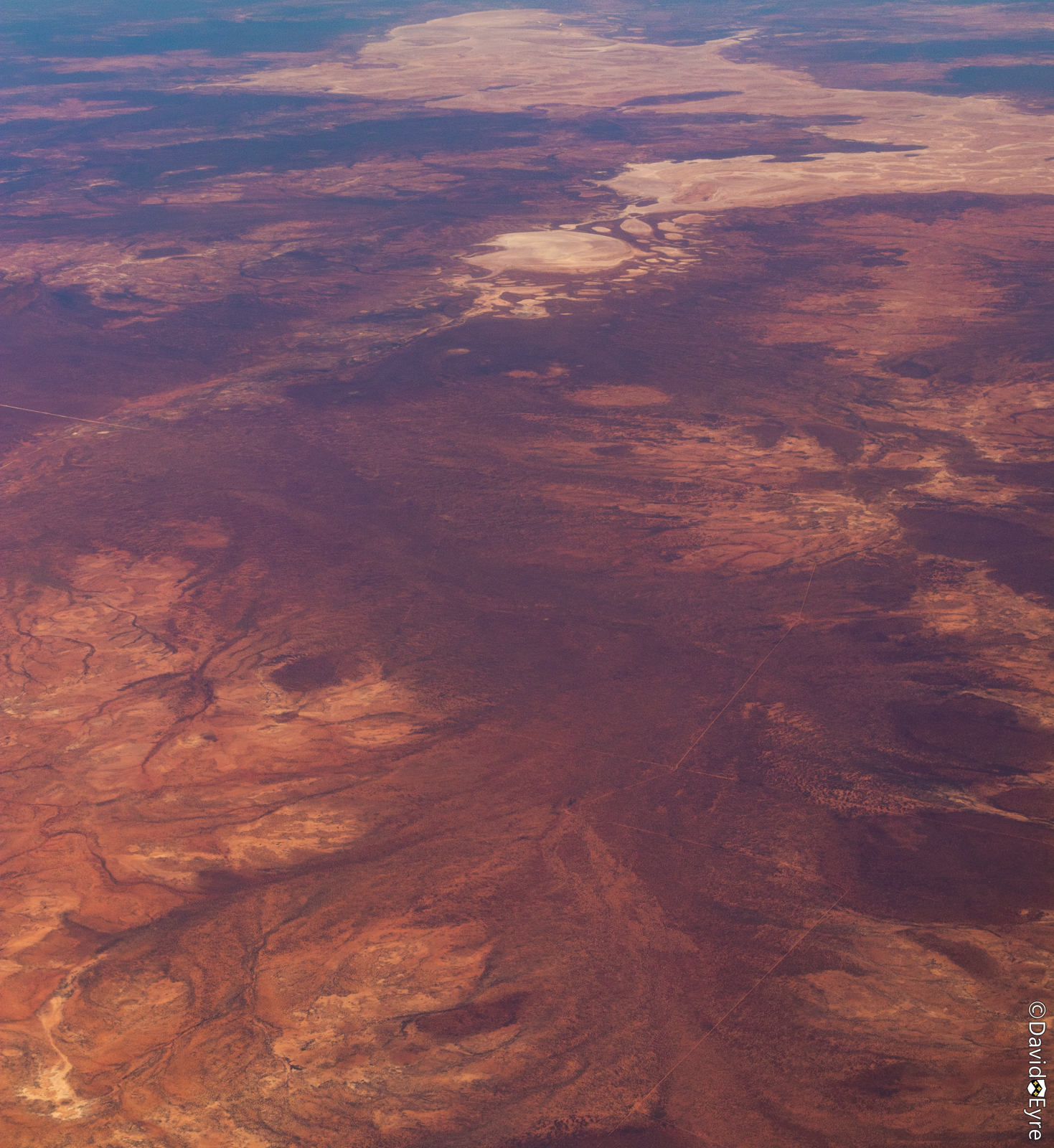 Lake Austin, Paynesville, Western Australia, seen from VH-VZO Boeing ...