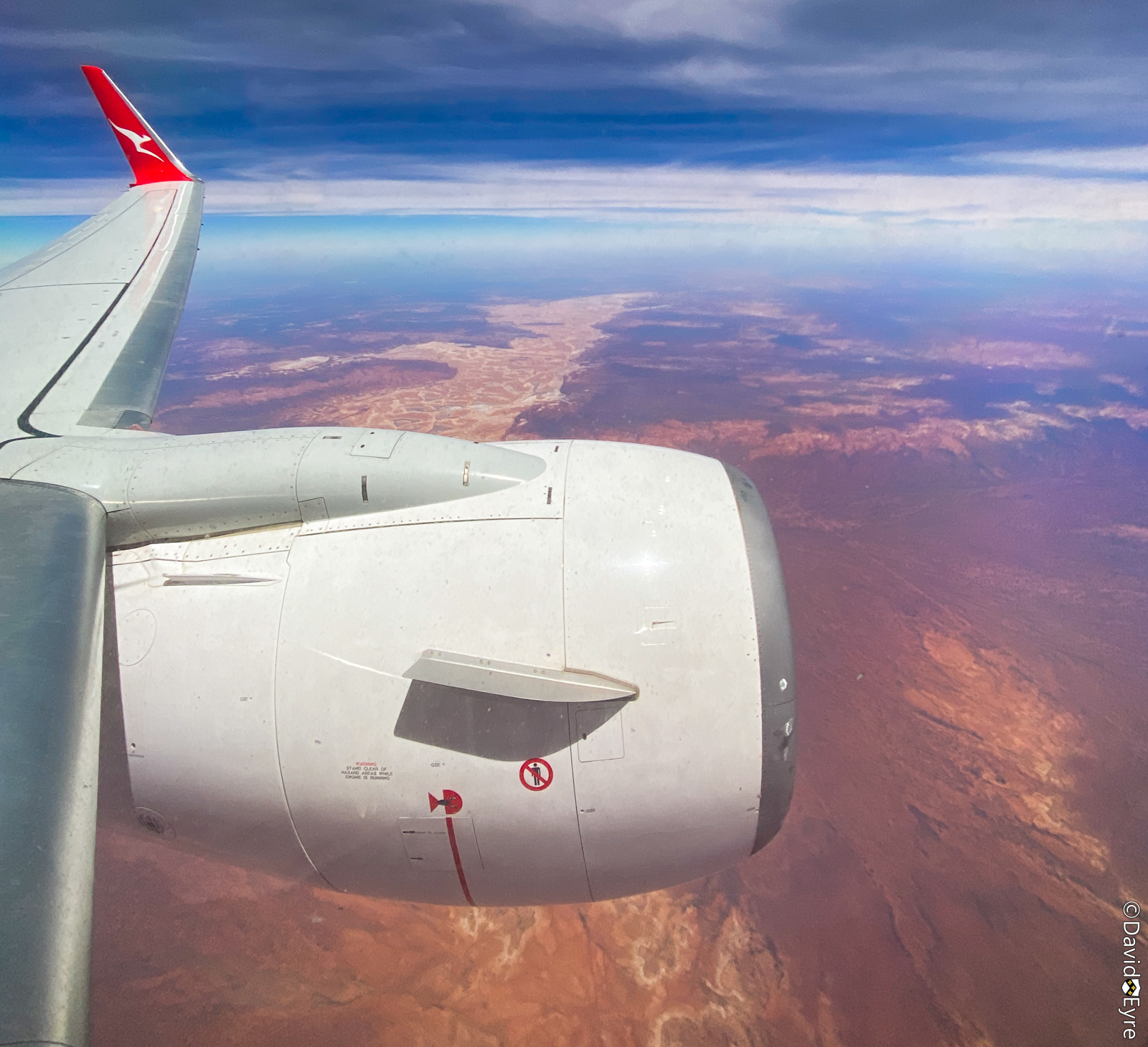Lake Austin, near Cue, Western Australia, seen from VH-VZO Boeing 737 ...