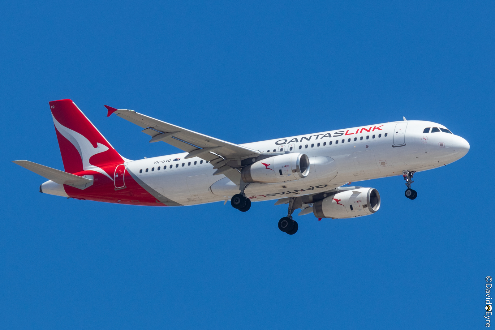 VH-UVQ Airbus A320-232 of QantasLink (Network Aviation), named ‘Jarrah ...