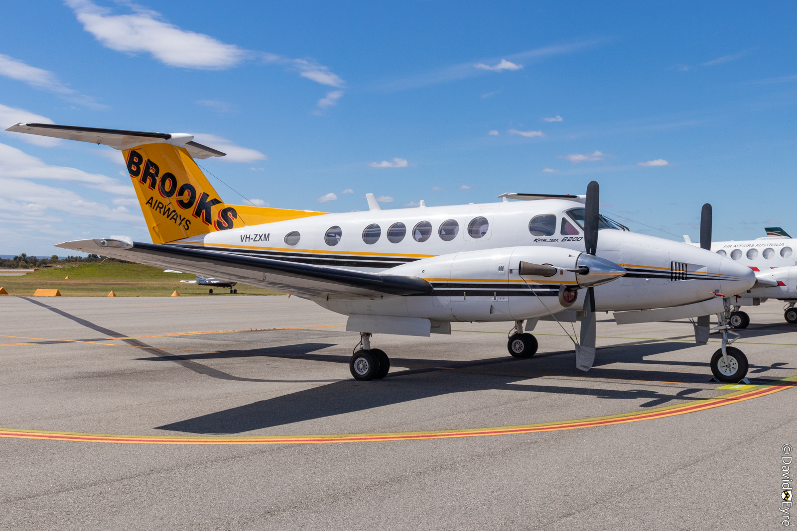 VH-ZXM Beech King Air B200 of Brooks Airways, at Jandakot Airport ...