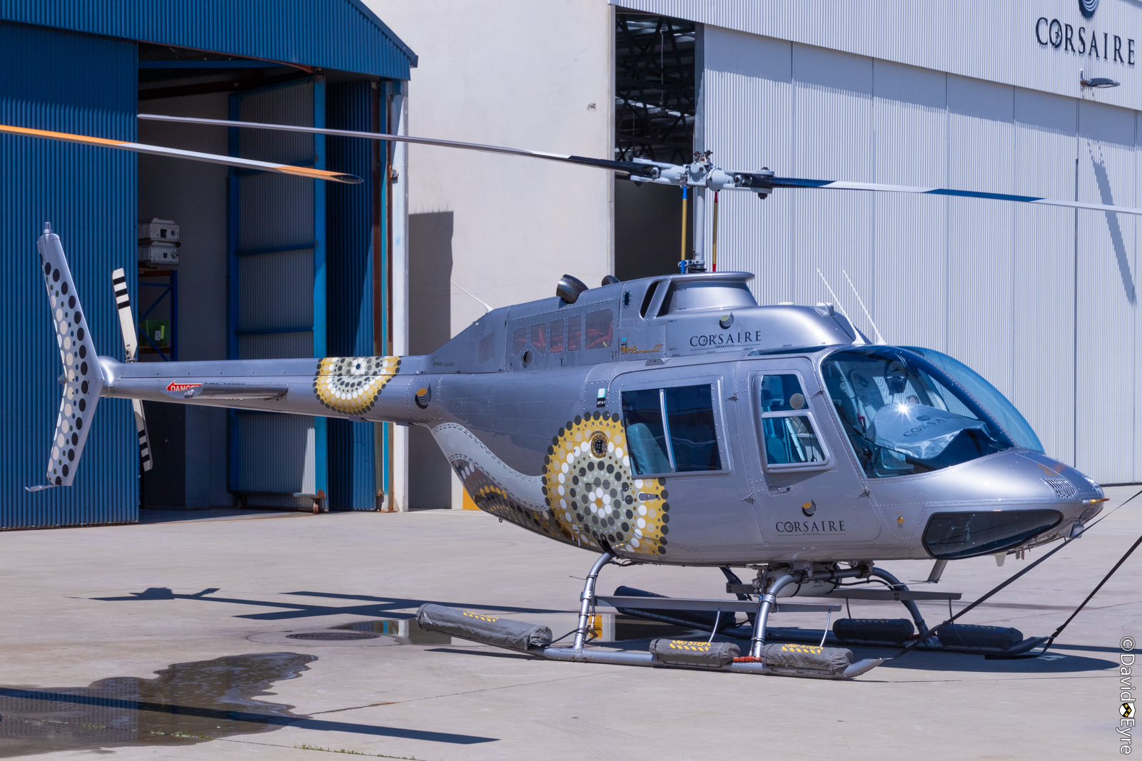 VH-LWU Bell 206B-3 JetRanger III of Corsaire Aviation, at Jandakot ...