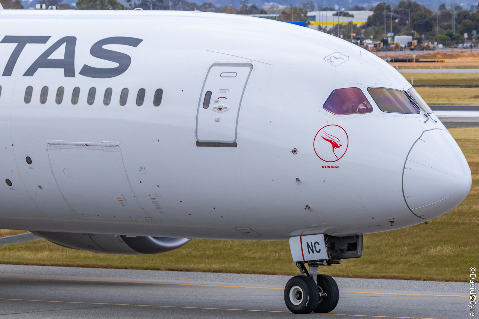 VH-ZNC Boeing 787-9 Dreamliner of Qantas, named ‘Quokka’, at Perth ...