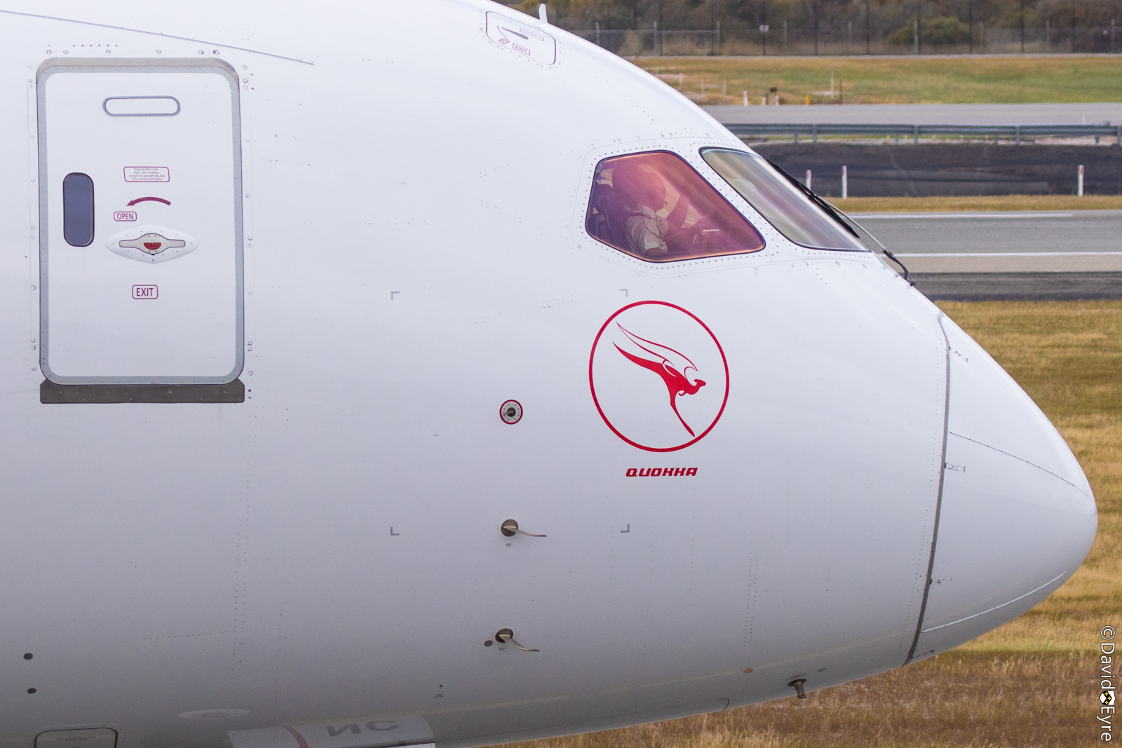 VH-ZNC Boeing 787-9 Dreamliner of Qantas, named ‘Quokka’, at Perth ...