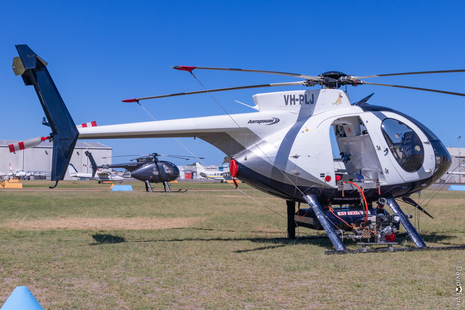 VH-PLJ Hughes 369D 500D (with 500E nose) of Aeropower Pty Ltd at ...