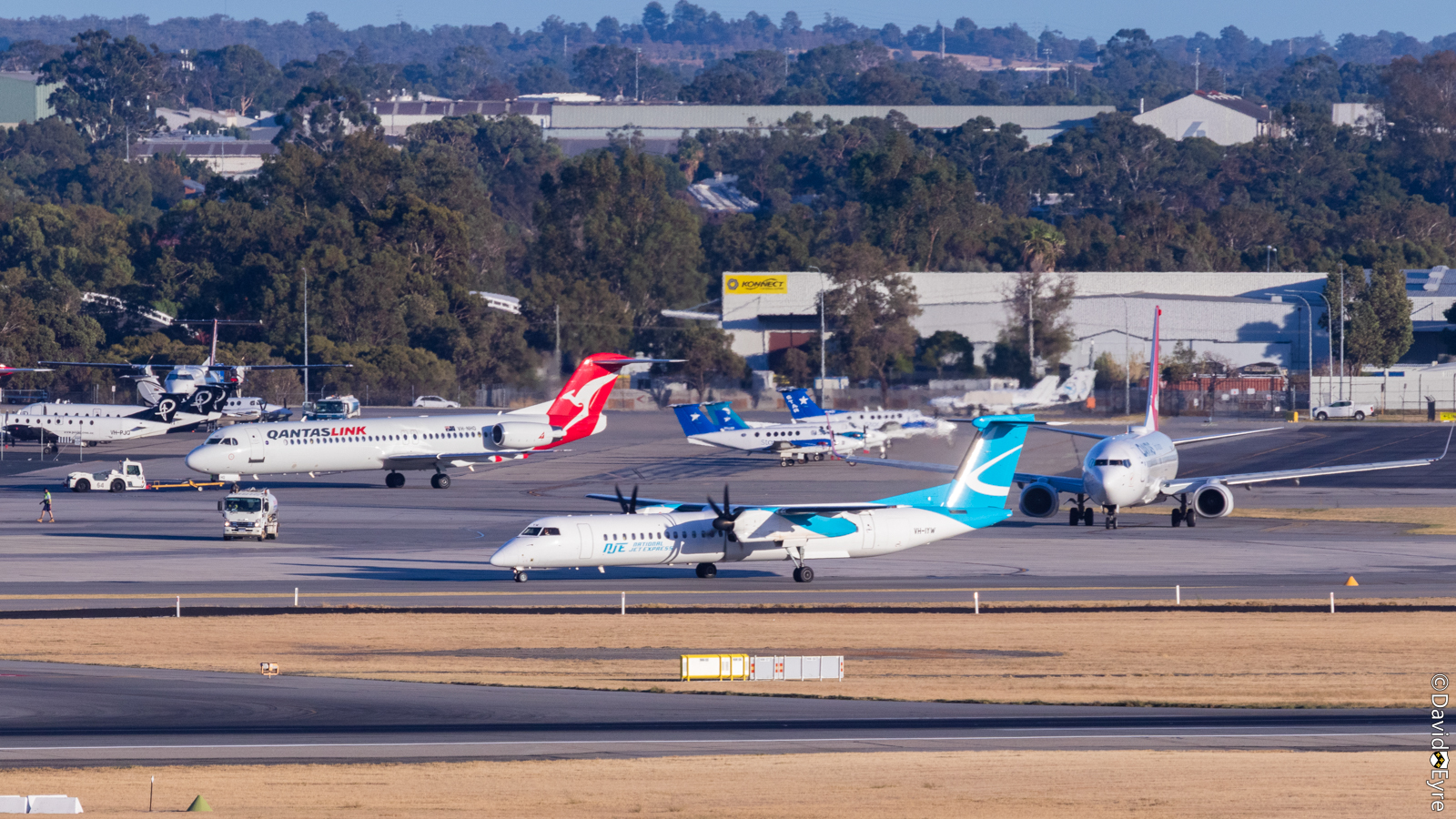 Aircraft on the General Aviation Ramp area at Perth Airport, Western ...