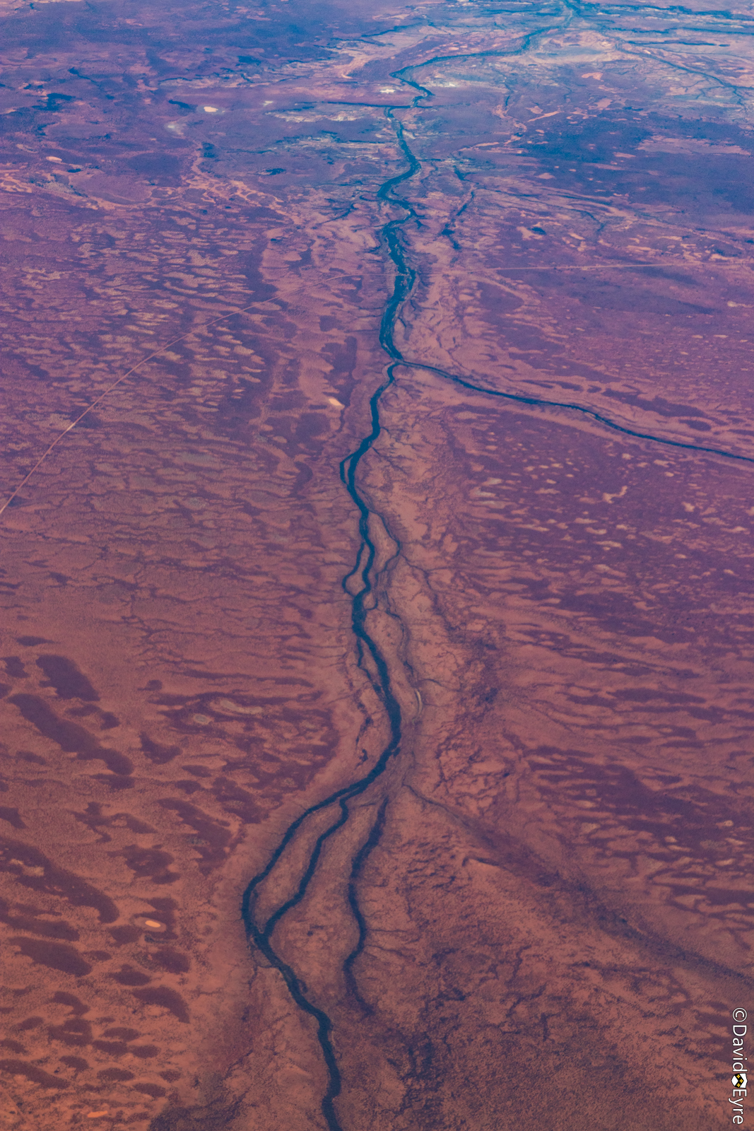 View northwest along Wooramel River, 115km southeast of Gascoyne ...